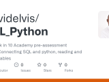 Github Davidelvis Sql Python Sql Task In 10 Academy Pre Assessment