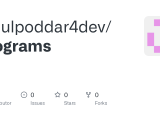 Github Rahulpoddar4dev Programs Coding