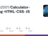 Github Rafe2001 Calculator Using Html Css Js