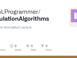 Github Samlprogrammer Simulationalgorithms Project For Simulation