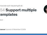 Support Multiple Pr Templates Issue 6454 Microsoft Vscode Pull
