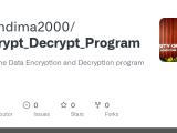 Github Chandima2000 Encrypt Decrypt Program This Is The Data