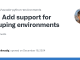 Add Support For Grouping Environments Issue 95 Microsoft Vscode