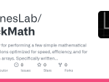 Github Linneslab Kickmath A Library For Performing A Few Simple