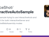Github Spaceshot Interactiveautosample A Short Sample Trying To Use