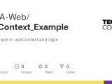 Github Tcaa Web Usecontext Example An Example In Usecontext And Login