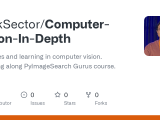 Github Darksector Computer Vision In Depth Exercises And Learning In