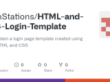 Github Techstations Html And Css Login Template This Contain A Login