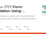 Github Ritika 1707 Form Validation Using Javascript And Bootstrap I