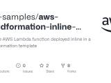 Github Aws Samples Aws Cloudformation Inline Python Lambda Example