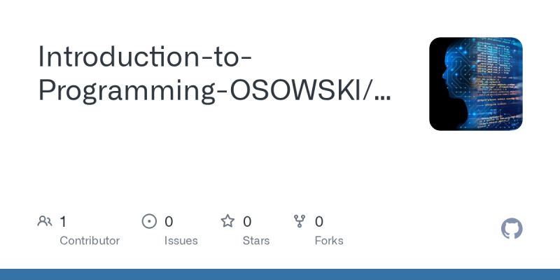 Introduction To Programming Osowski Github - Beautiful Dark Picture - 4K