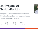 Github Skypse Projeto 21 Javascript Popup Um Simples Pop Up De