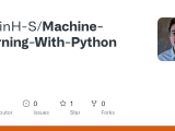 Github Robinh S Machine Learning With Python
