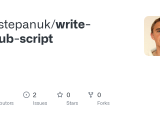 Github Andstepanuk Write Github Script