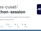 Github Aces Cusat Python Session Repository To Submit The