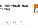 Github Saddamsaddam Basic Java Programing