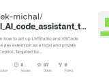 Github Stanek Michal Local Ai Code Assistant Tutorial Guide On How