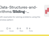 Github My Data Structures And Algorithms Sliding Window Pattern A