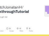 Github Stretchjonatanh Walkthroughtutorial Walkthrough List