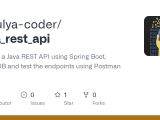Github Amulya Coder Java Rest Api Created A Java Rest Api Using