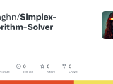 Github Thenghn Simplex Algorithm Solver