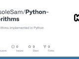 Github Konsolesam Python Algorithms All Algorithms Implemented In Python
