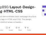 Github Kalep890 Layout Design Using Html Css This Layout