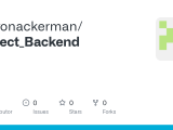 Github Sauronackerman Project Backend