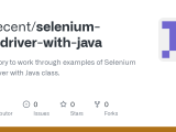 Github Davecent Selenium Webdriver With Java Repository To Work