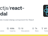 Github Reactjs React Modal Accessible Modal Dialog Component For React