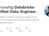 Github Sanhyewng Databricks Certified Data Engineer Associate Prep