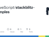 Github Nativescript Stackblitz Examples