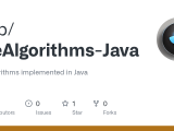 Github S Rb Thealgorithms Java All Algorithms Implemented In Java