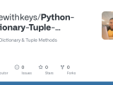 Github Codewithkeys Python Dictionary Tuple Methods Python