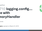 Logging Config Convertingdict Issue With Memoryhandler Issue 61710