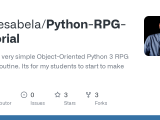 Github Jamesabela Python Rpg Tutorial This Is A Very Simple Object