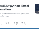 Github Richard512 Python Excel Automation Examples Of Automation Of