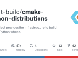 Github Scikit Build Cmake Python Distributions This Project Provides