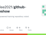 Github Awplee2021 Github Slideshow A Robot Powered Training