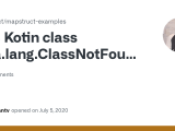 Kotin Class Java Lang Classnotfoundexception Issue 84 Mapstruct