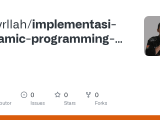 Github Ansyrllah Implementasi Dynamic Programming With Python