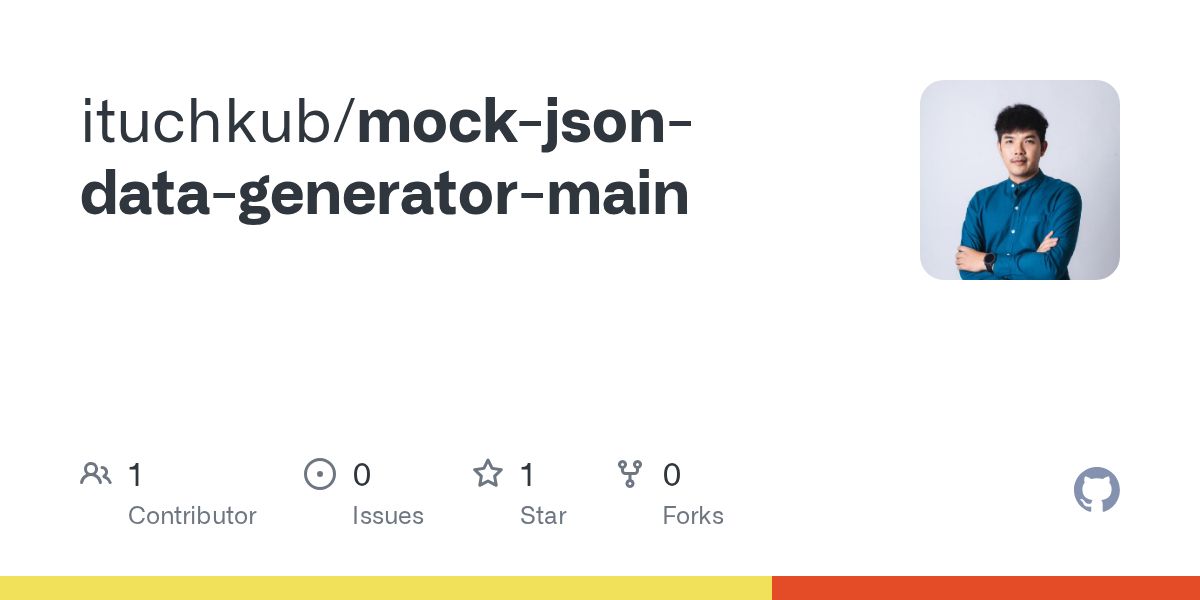 GitHub - ituchkub/mock-json-data-generator-main