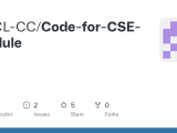 Github Cscl Cc Code For Cse Module