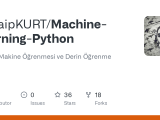 Github Regaipkurt Machine Learning Python Python Makine г дџrenmesi Ve