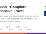 Github Razishah1 Complete Responsive Travel Website Design Using Html