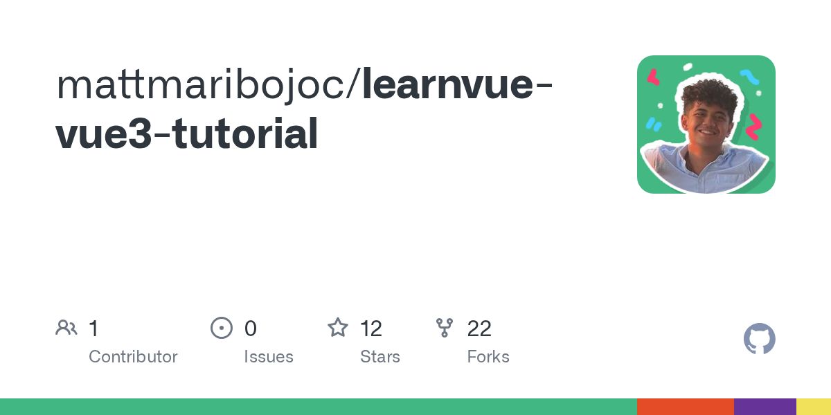 GitHub - mattmaribojoc/learnvue-vue3-tutorial