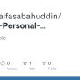 GitHub - Iamhuzaifasabahuddin/Python-Personal-Projects: Personal Portfolio