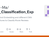 Github Zion Ma Text Classification Exp Using Word Embedding And