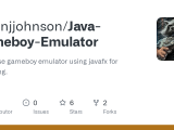 Github Bryanjjohnson Java Gameboy Emulator Java Base Gameboy