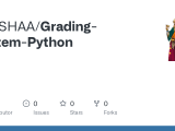 Github Aayshaa Grading System Python